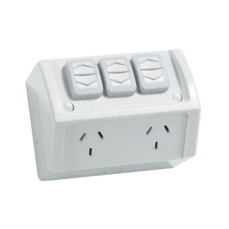 Clipsal Powerpoint | Outdoor Weatherproof Powerpoints | Double GPO ...