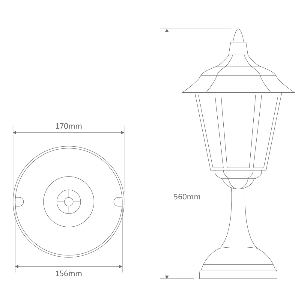 Traditional Pillar Mounts — TEDS Lights, Fans & Home Electricals