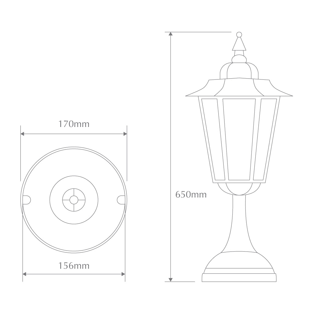 Traditional Pillar Mounts — TEDS Lights, Fans & Home Electricals