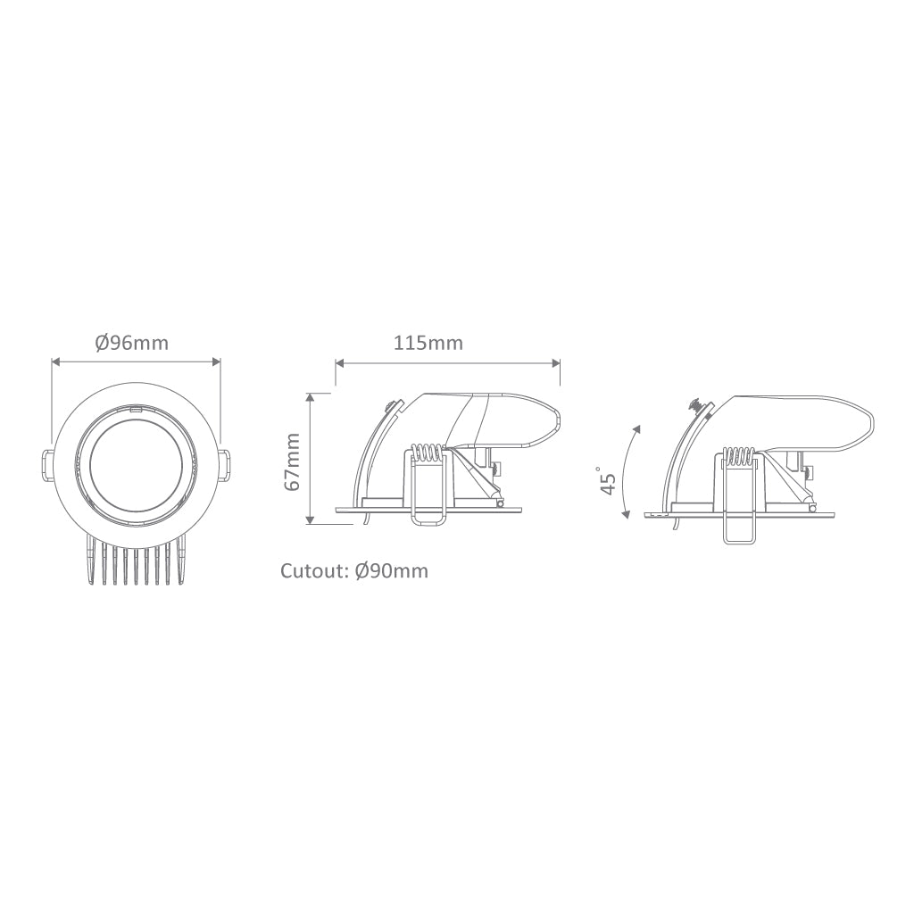 LED Downlights (Wide Range of Dimmable Lights) | TEDS LIGHTS AND FANS ...