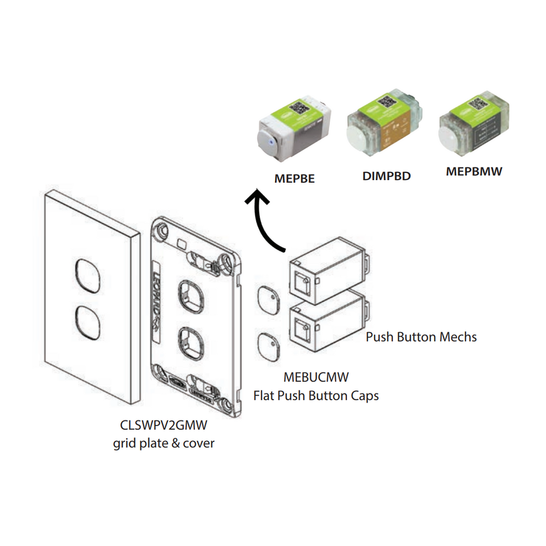 Trader Push Button | Multi Way | Remote | Dimming — TEDS Lights, Fans ...