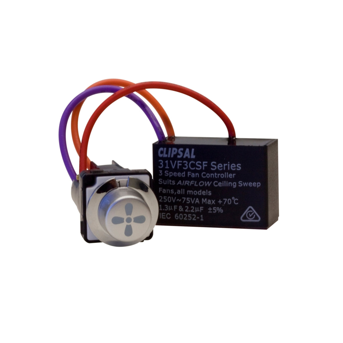 Clipsal Saturn Series Fan Controller Mechanisms 4060CSFM — TEDS Lights ...